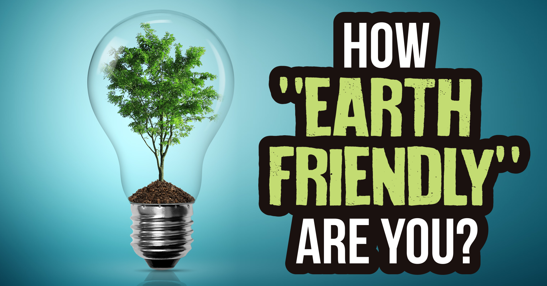 How 'Earth Friendly' Are You? - Quiz