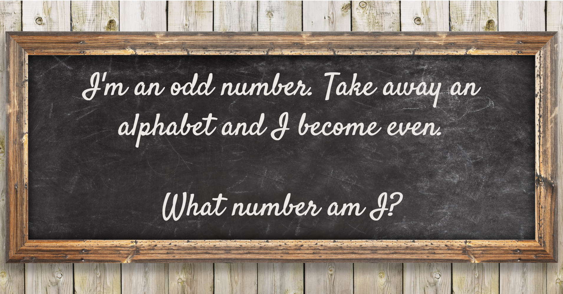 What number am I? - Riddle - Quizony.com